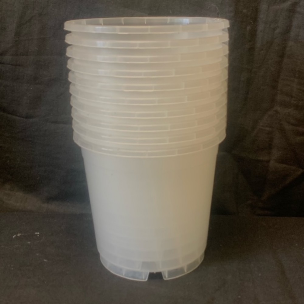 Clear Pots - 12cm (10 pack)